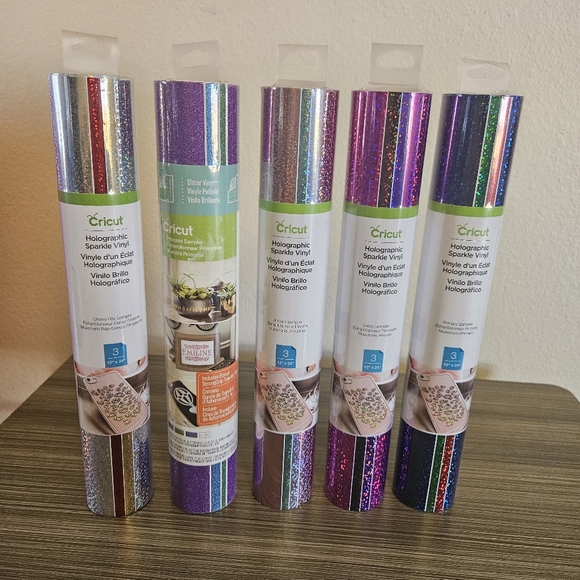 Cricut | Other | Cricut Holographic Vinyl Roll Set Of 5 Bundle | Poshmark